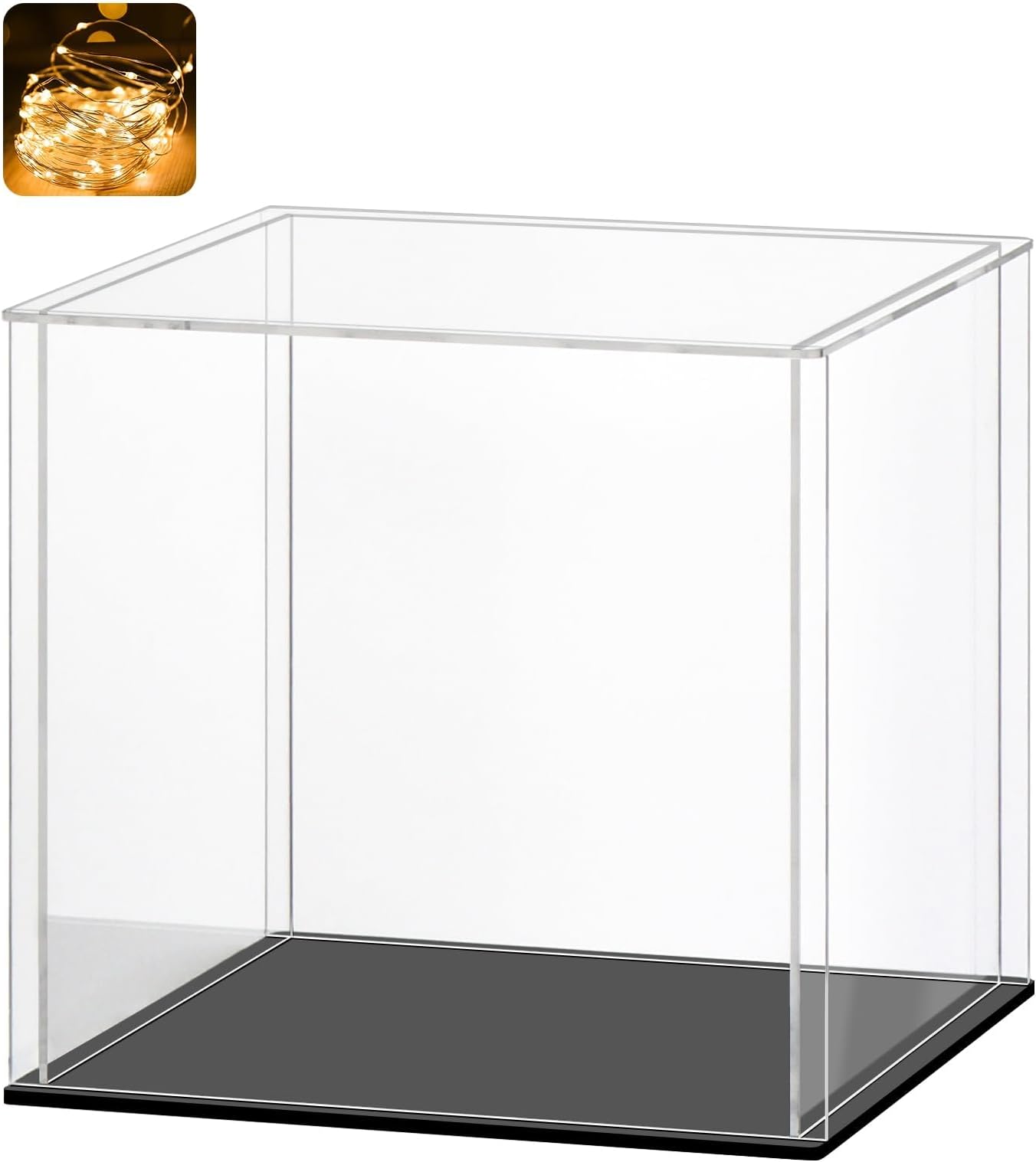 Amazon.com: Clear Self-Assembly Acrylic Display Case Transparent Dust ...