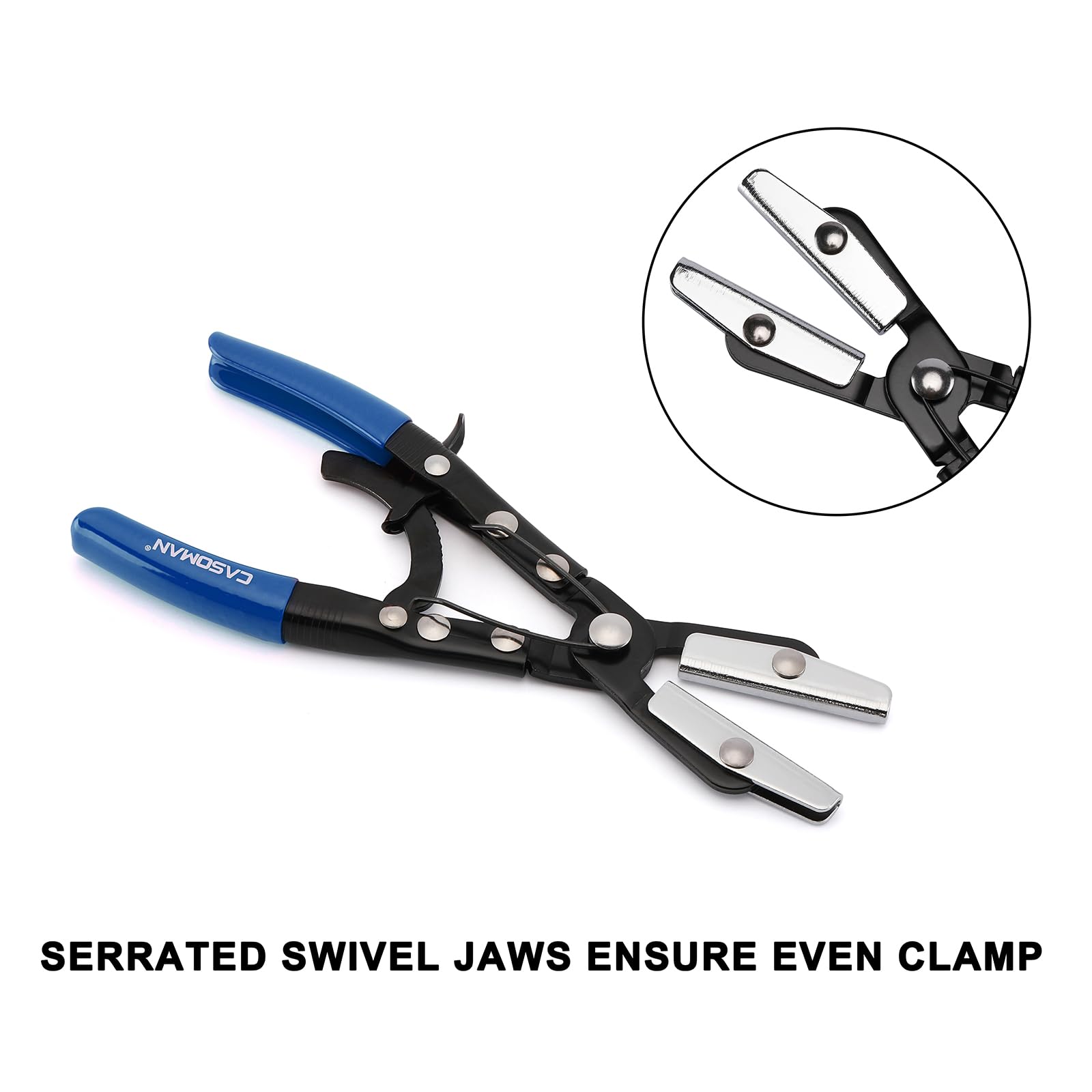 Snapklik.com : CASOMAN 3-Piece Ratcheting Hose Pinch Off Pliers Set