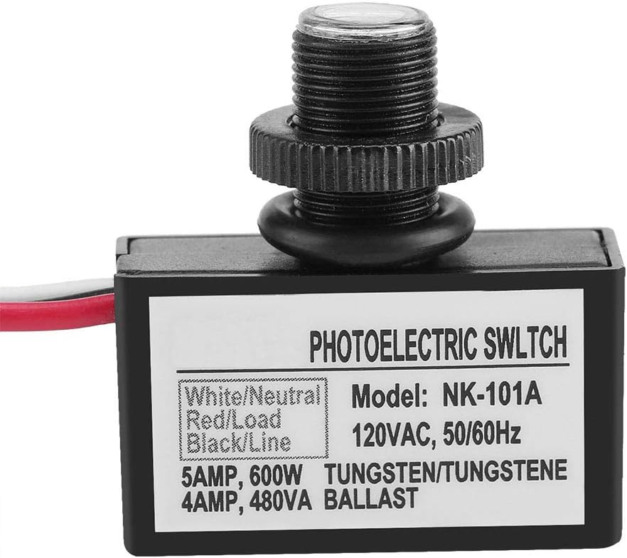 120VAC Light Sensor Control Automatic on Off Dusk to Dawn Sensor ...