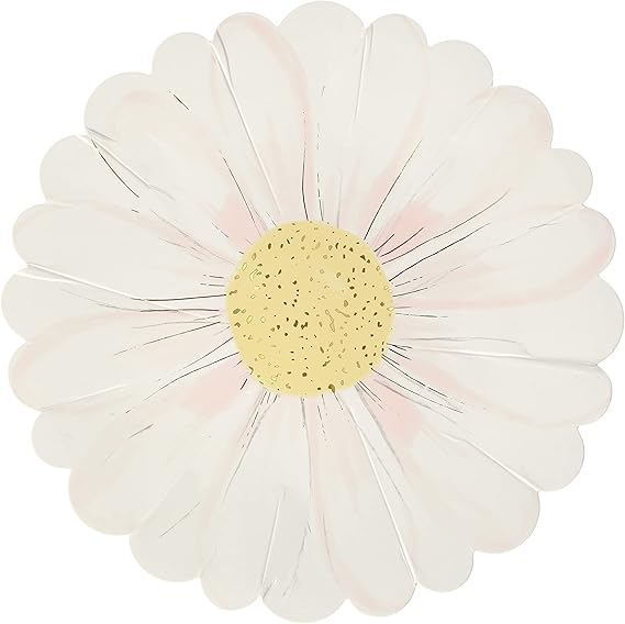 Amazon.com: Meri Meri Wild Daisy Plates (Pack of 8), Disposable Plates ...