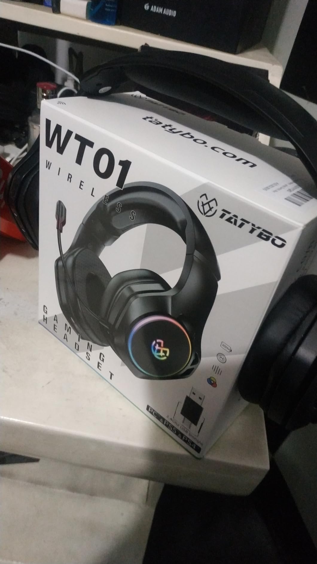 Amazon.com: Tatybo Wireless Gaming Headset for PS4, PS5, PC - 2.4GHz Gaming Headphones with ...