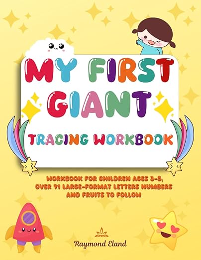 My first giant tracing workbook: Workbook for children ages 3-5, Over ...