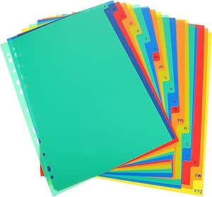 Amazon.com : VILLCASE 21pcs A4 Separated Loose Leaf Note Pads The ...