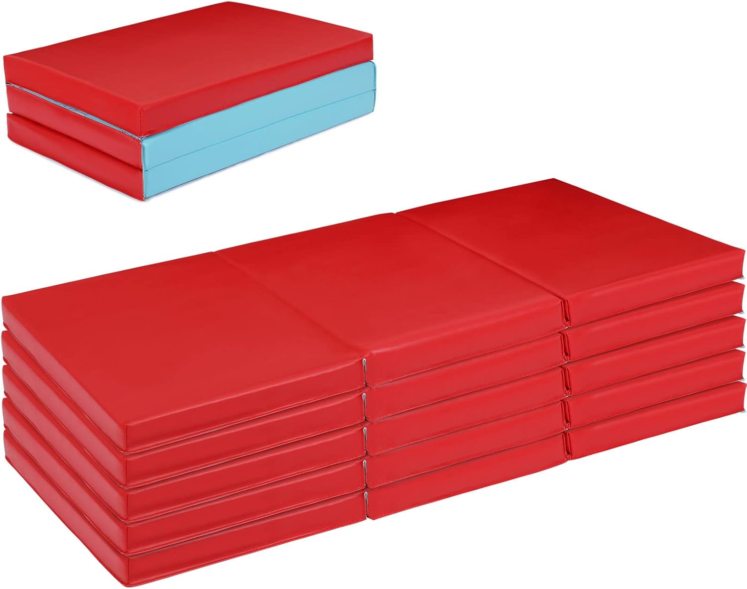 Amazon.com : 6 Pack Folding Rest Mats Folding Sleeping Mats for Kids 2 ...