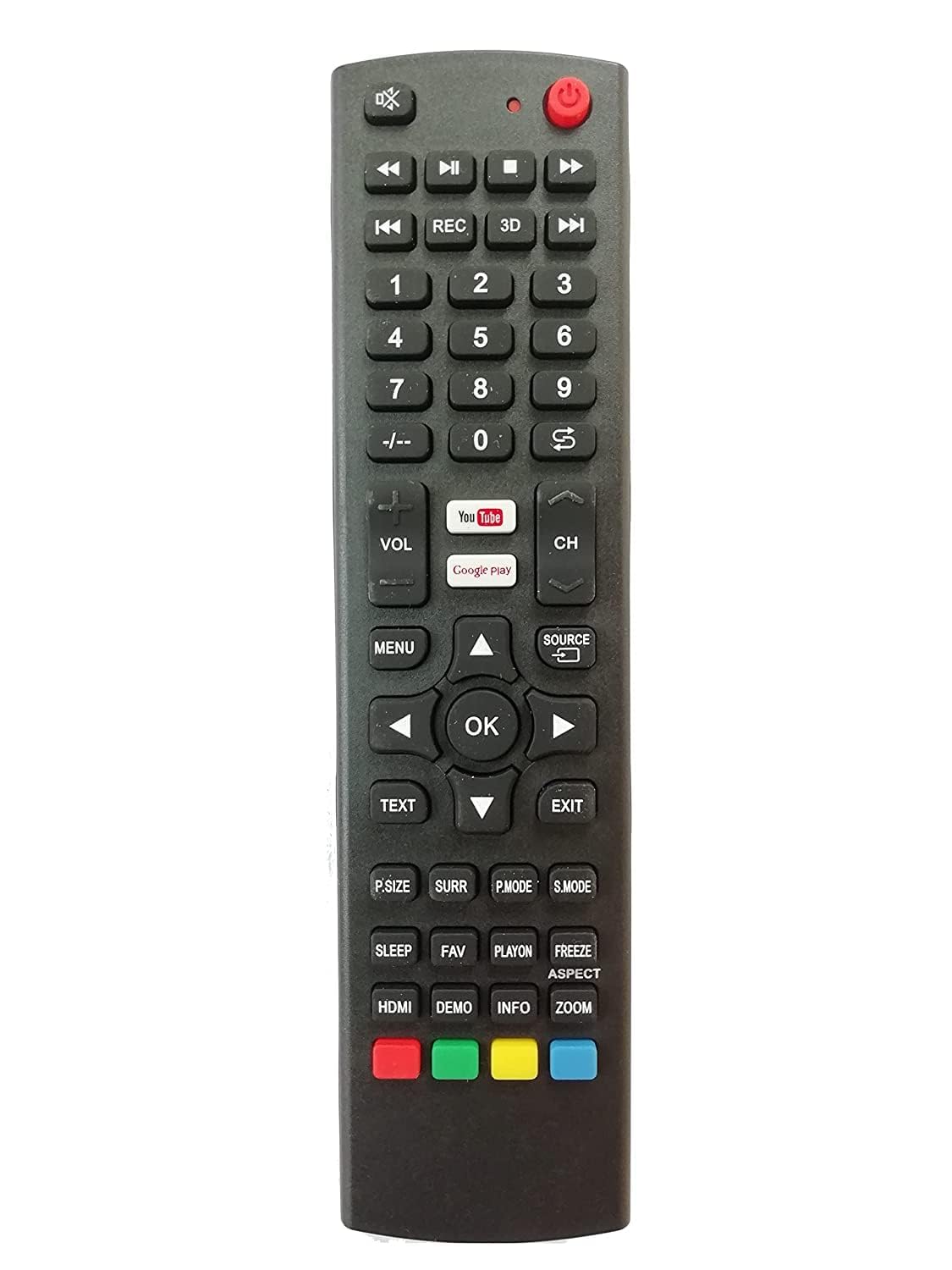 Buy V4® YY Universal Remote Control for Onida LED/LCD TV with Hotkey ...