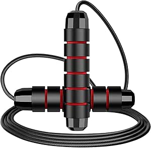 Amazon.com : Weighted Steel Wire Jump Rope with Bearing for Fitness ...