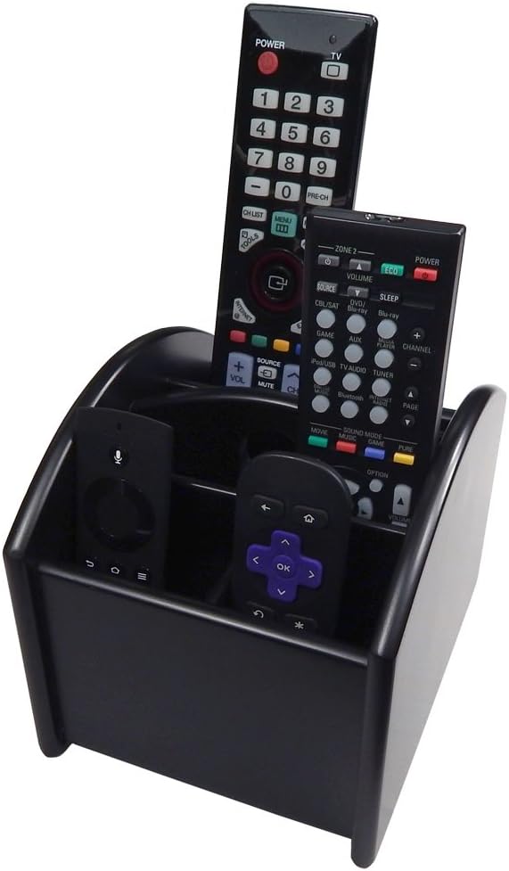 Best Chess Set Ralph TV Remote Control Spinning Caddy - Revolving Wood ...