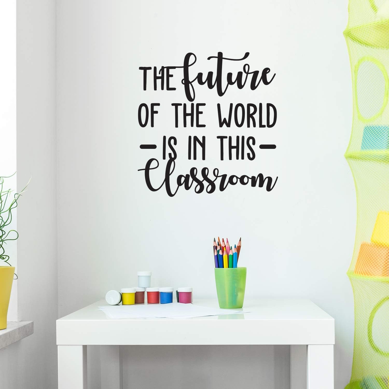 Amazon.com: Vinyl Wall Art Decal - The Future of The World is in This ...