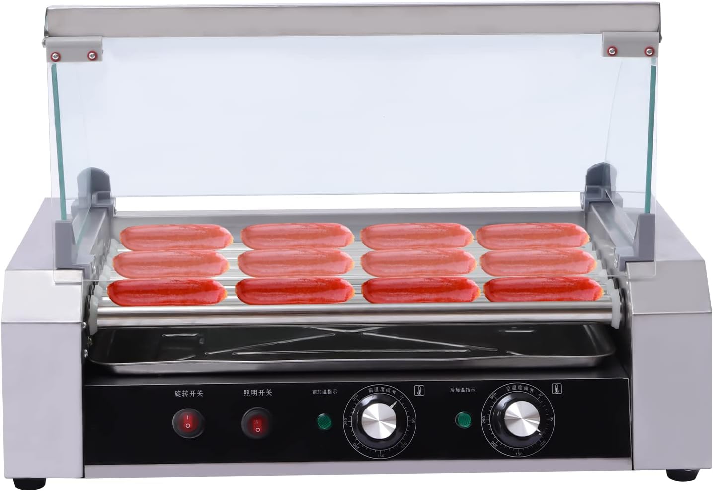 Amazon.com: Hot Dog Grill Cooker Machine Commercial Grade Stainless ...