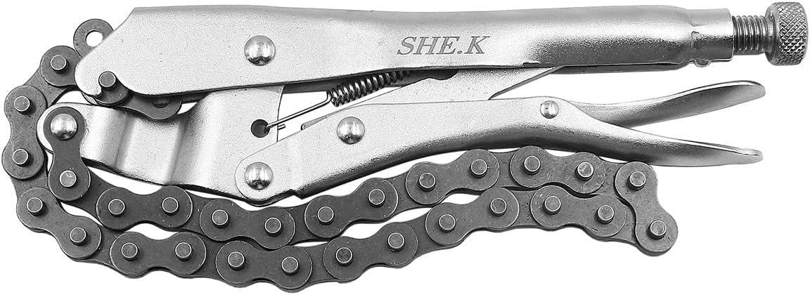 ZONADAH 9" 23cm Locking Chain Clamp Vise - Durable Steel Plier Locking ...