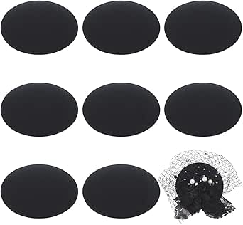 Amazon.com: BENECREAT 8Pcs Black Round Fascinator Hat Base, 4.33inch ...