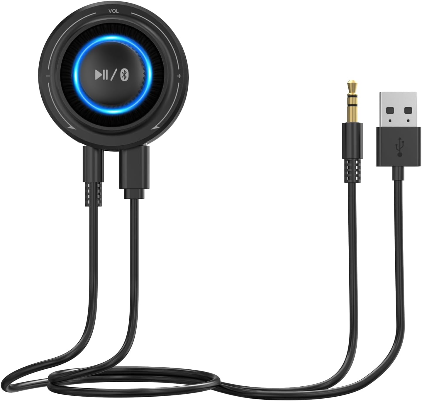 Amazon.com: Bluetooth Car kit Aux Receiver, Portable 3.5mm Aux ...