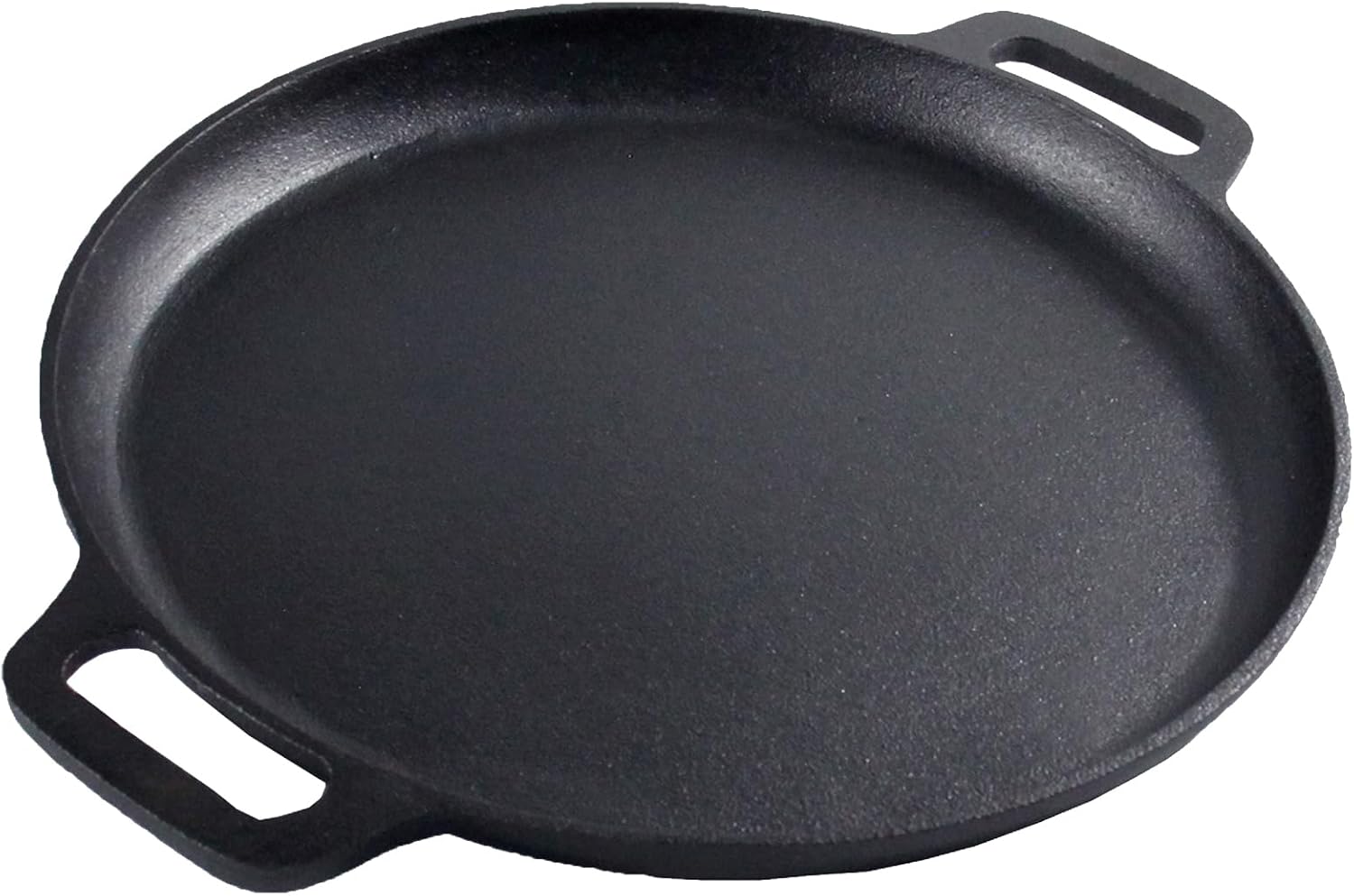 Amazon.com: Opexscal 12 Inch Cast Iron Pizza Pan, Double Loop Handled ...