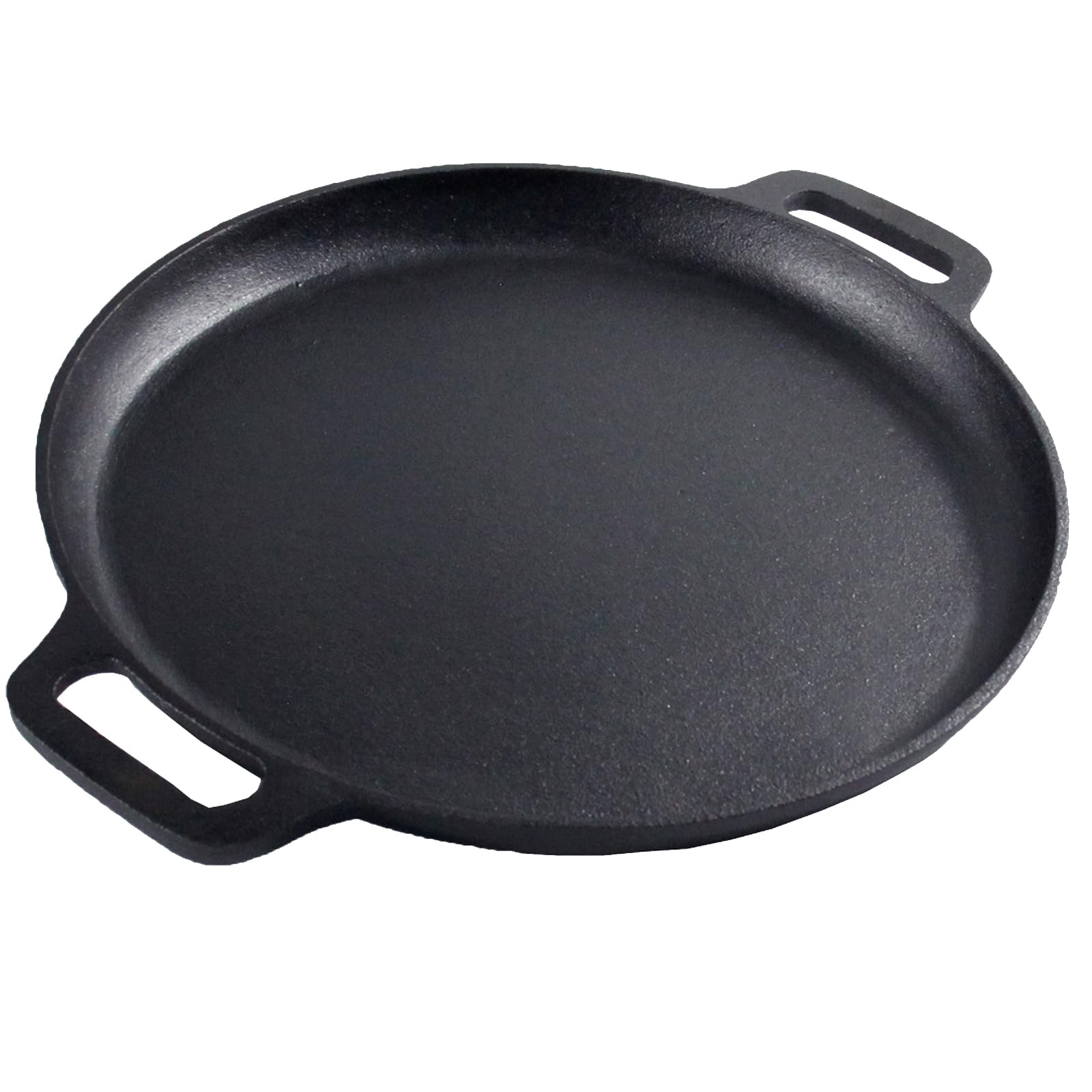 Amazon.com: Opexscal 12 Inch Cast Iron Pizza Pan, Double Loop Handled ...