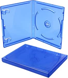 Amazon.com: LUCKGRASP CD Game Case For PS4 Blue Cover Box Discs Storage ...
