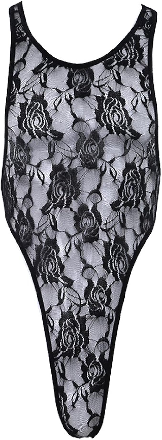 JEATHA Men's One-Piece High Cut G String Underwear Wrestling Singlet ...