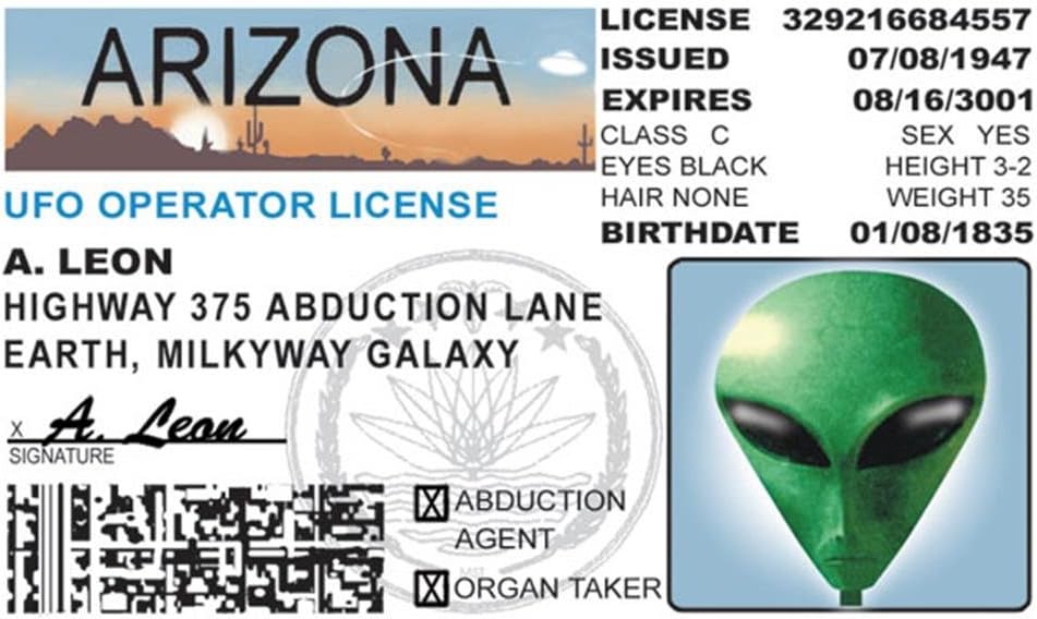 Amazon.com: Signs 4 Fun Parody ID | Big Lebowski Driver’s License ...