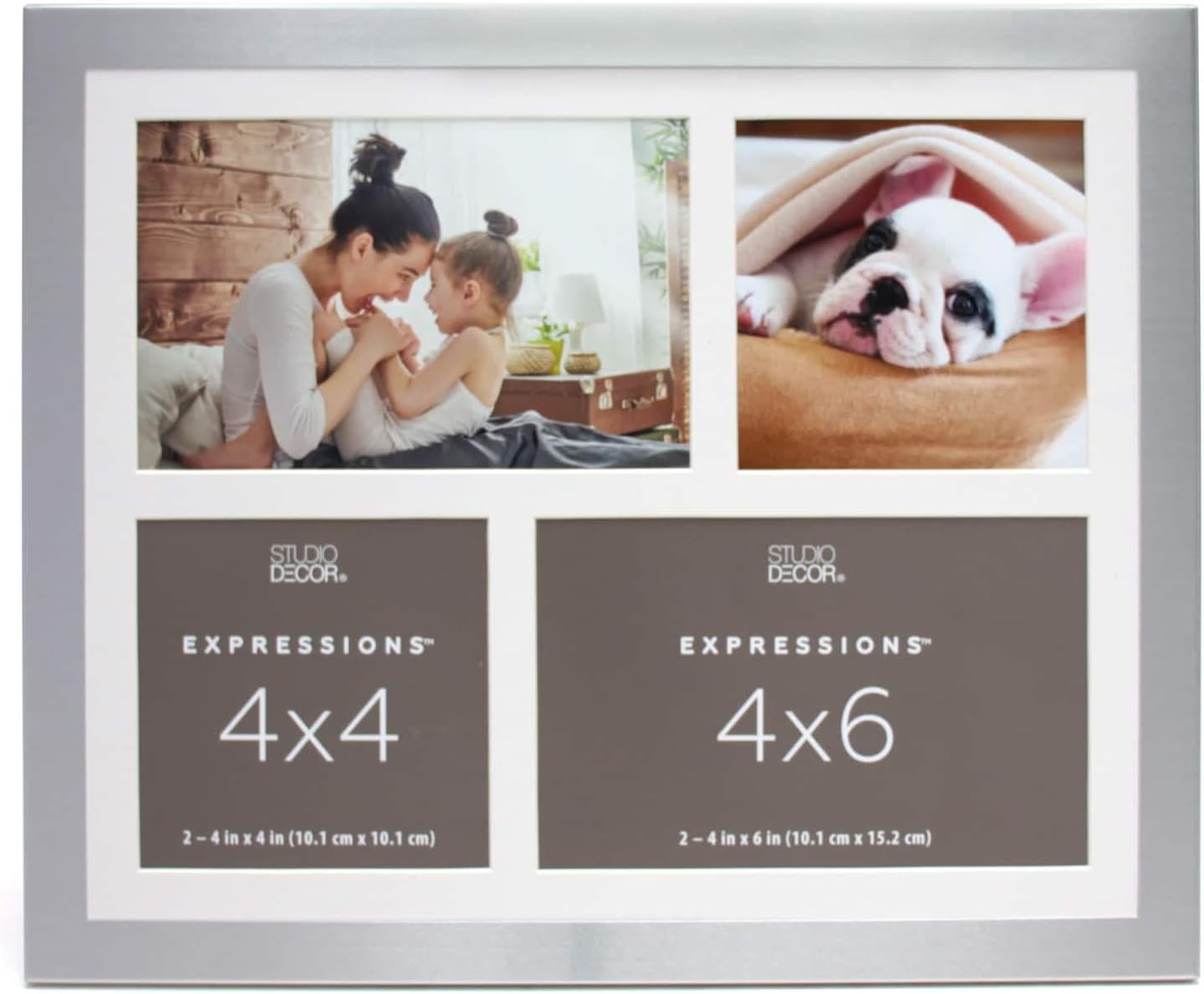 Amazon.com - Expressions™ 4 Opening Silver Collage Frame by Studio Décor®
