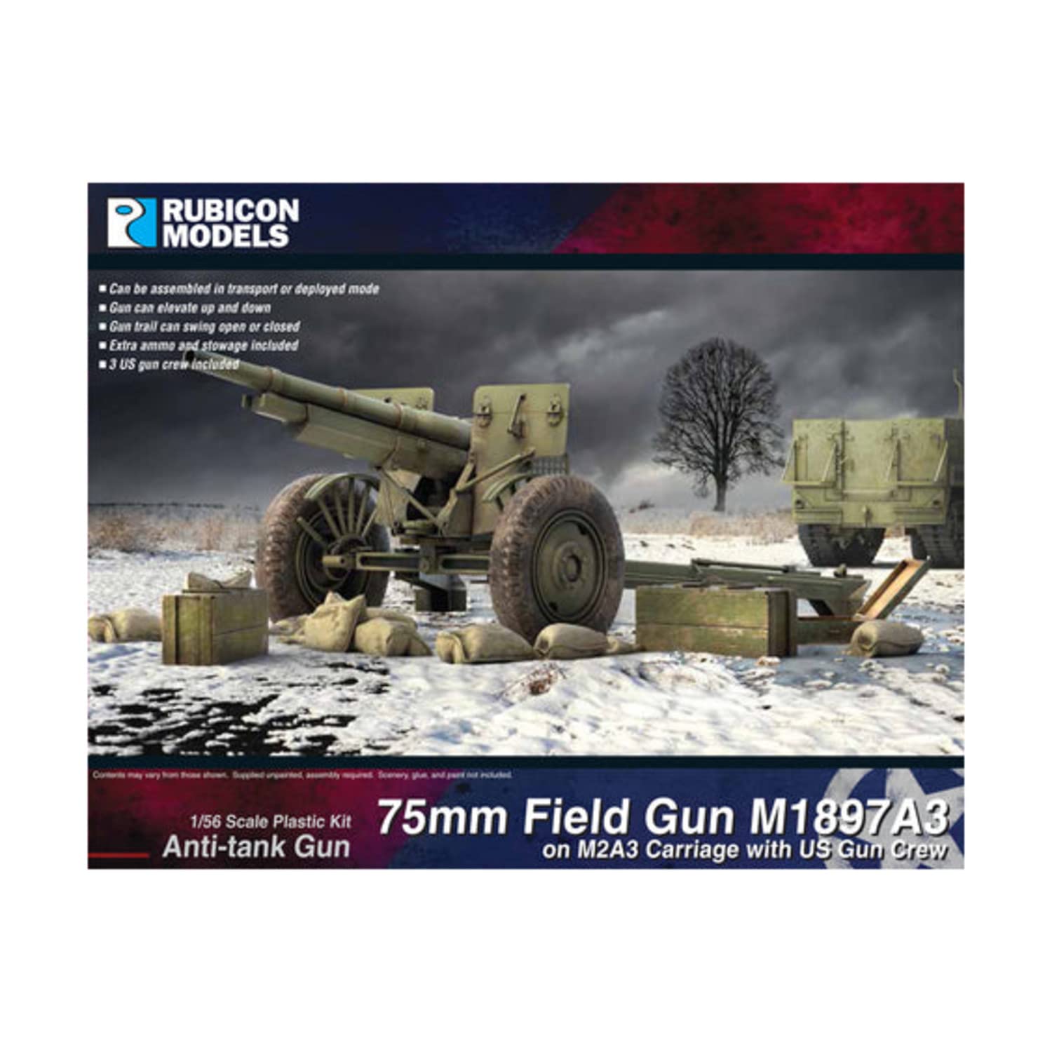 Snapklik.com : Rubicon Models RB0127 1/56 US Military M1897A3 75mm ...