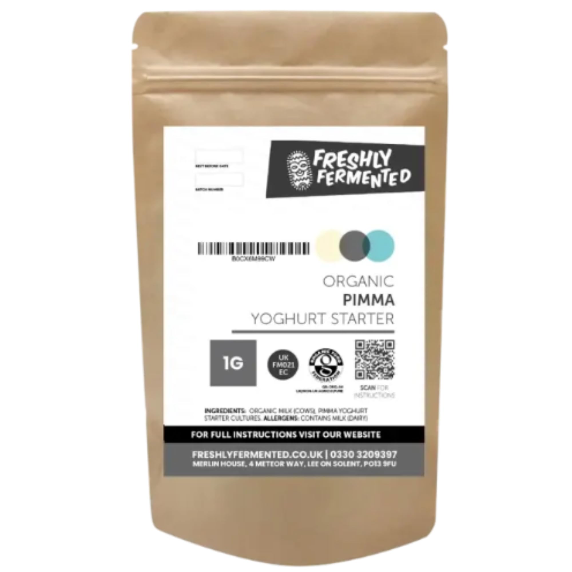 Amazon.com: Freshly Fermented - Organic Yoghurt Starter Culture - Piima ...