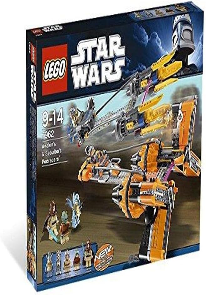 LEGO Star Wars Anakin's & Sebulba's Podracers 7962, Building Sets ...