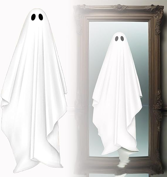 Amazon.com: Halloween Window Clings - Ghost Decor, Large Mirror Ghost ...