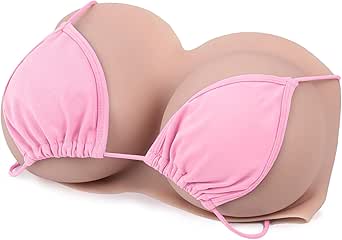 Amazon.com: Vnmcry Silicone Breastplate Strapless Fake Boobs Breasts E ...