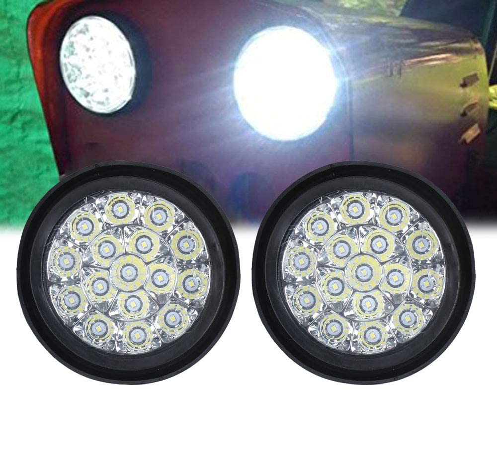 Snapklik.com : Auovo 4" Round LED Back Up Reverse Fog Light