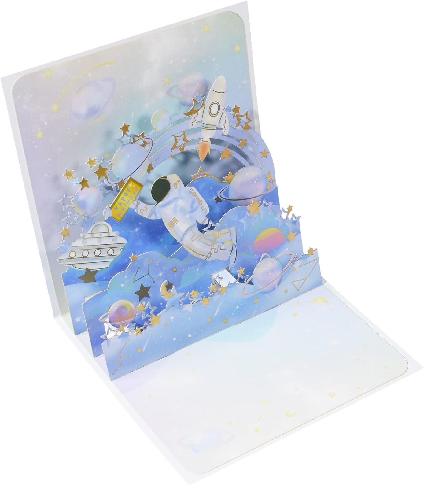 Amazon.com : Magic Ants Spaceman Birthday Pop Up Card, Space Shuttle ...