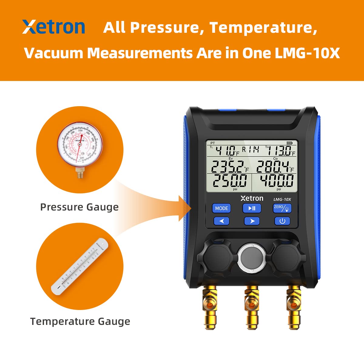 Xetron HVAC manómetro digital...B09V5BH2ND | Encarguelo.com