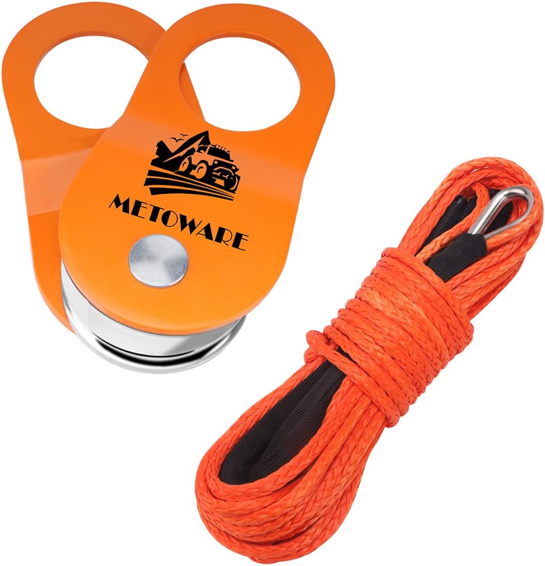 Amazon.com: METOWARE Synthetic Winch Rope, 1/4" x 50ft 8500 LBS Winch ...