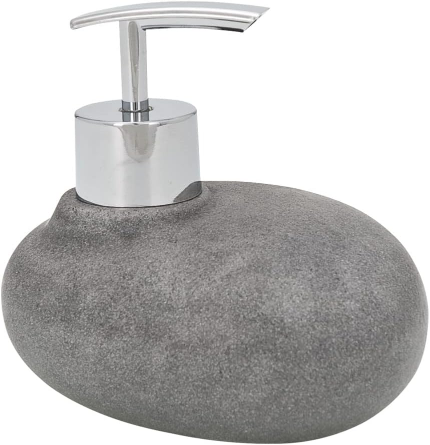 Amazon.com: WENKO 18176100 Soap Dispenser Pebble Stone Grey, Capacity 0 ...