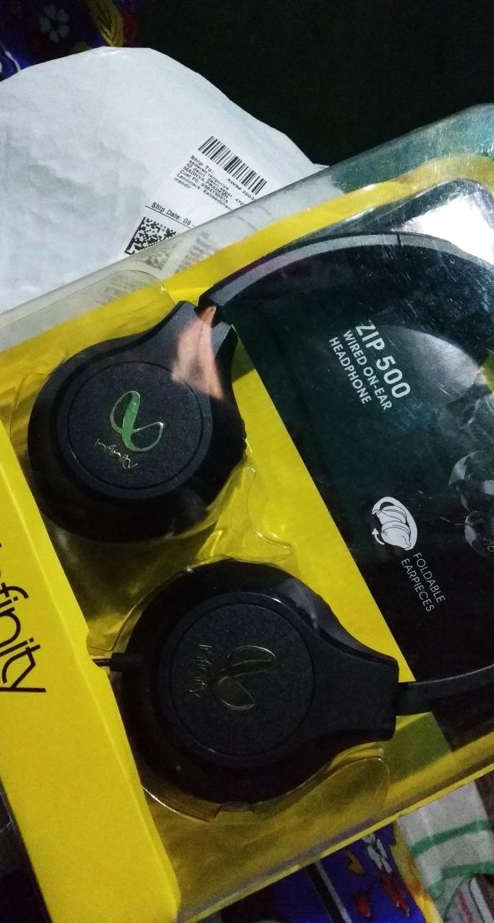 Infinity by Harman Zip 500 On-Ear Deep Bass Foldable Headphones with ...