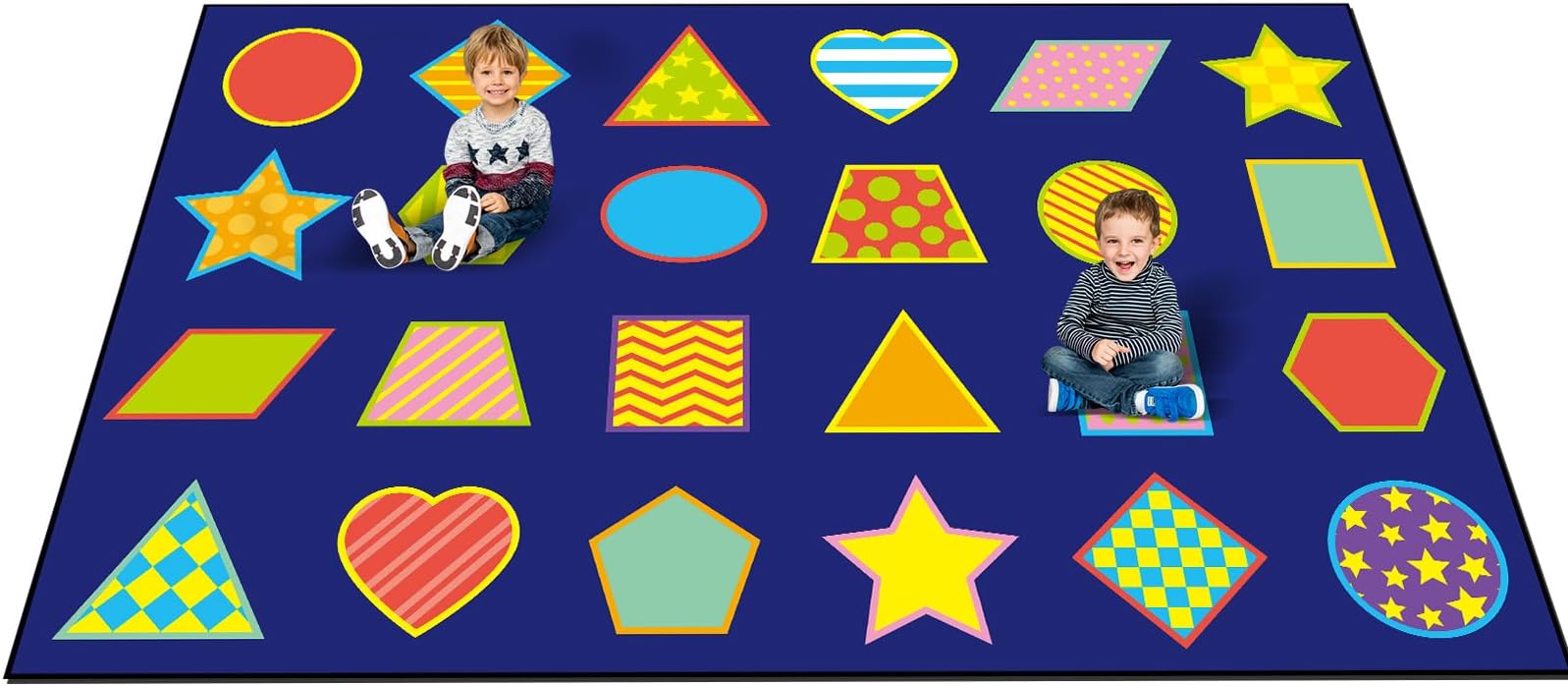 Amazon.com: Timgle 6.6 x 10.5 Feet Classroom Rug Nonslip Kids Rugs for ...