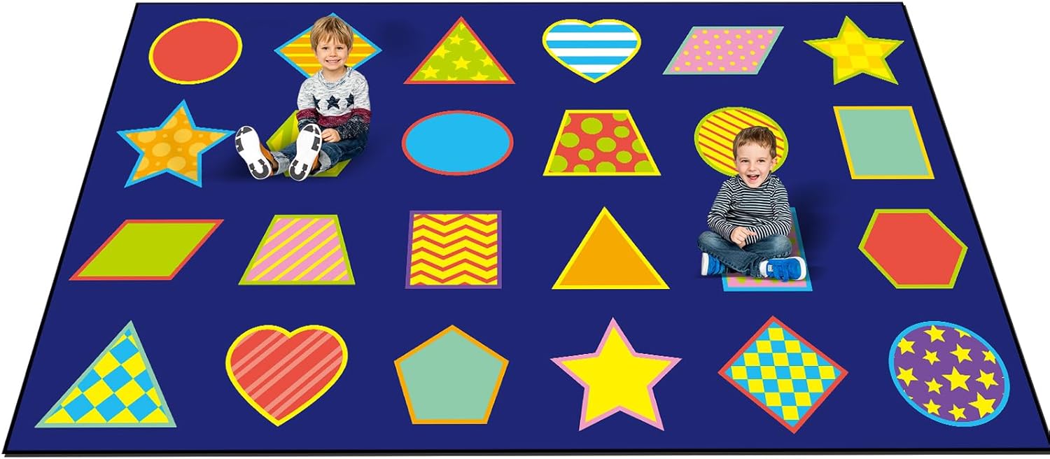 Amazon.com: Timgle 6.6 x 10.5 Feet Classroom Rug Nonslip Kids Rugs for ...