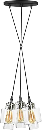 MOTINI 3-Light Cluster Pendant Lighting Hanging Chandelier Light ...