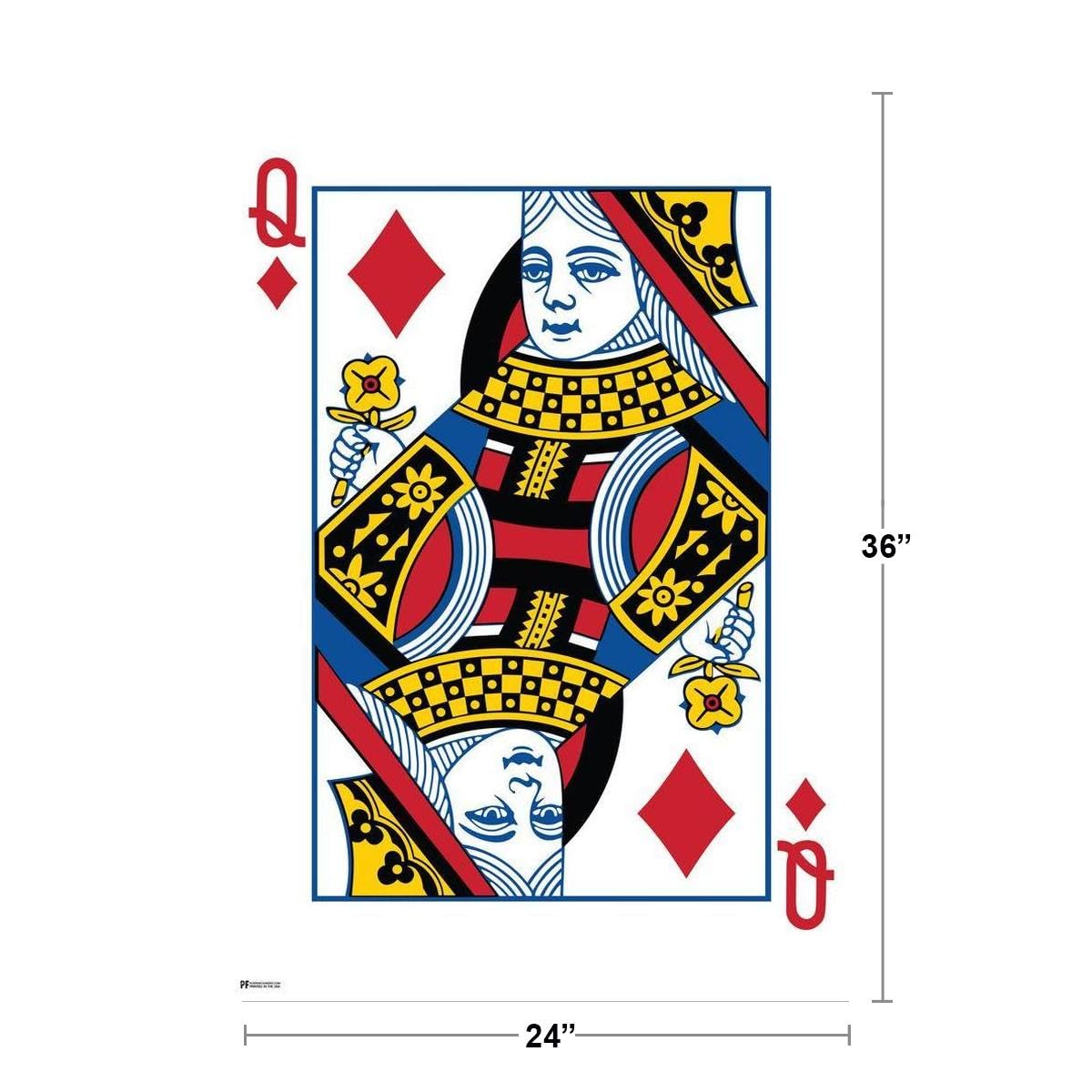 Playing Cards Queen Of Diamonds