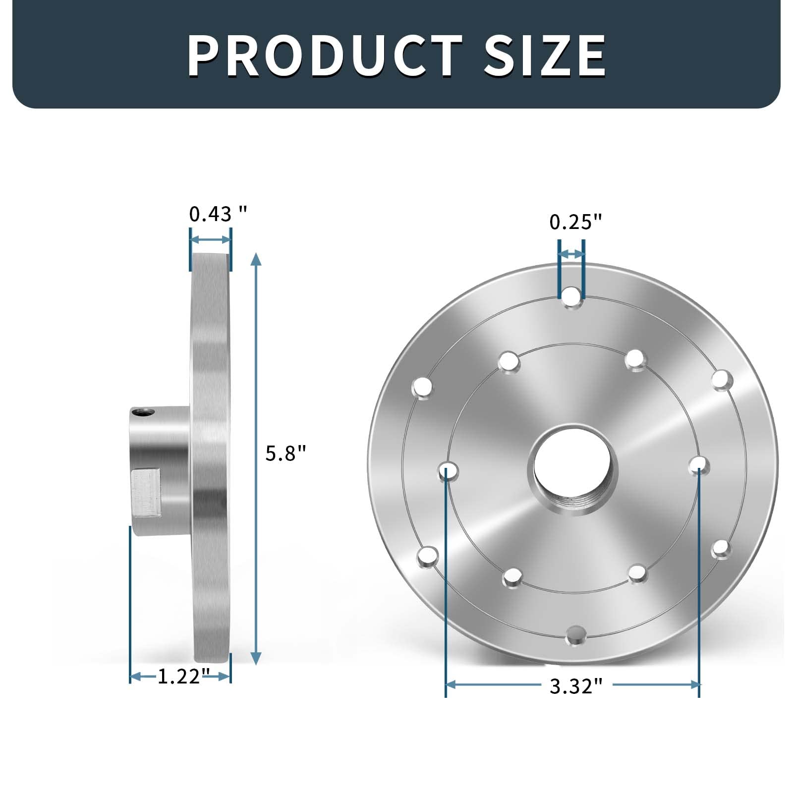 Snapklik.com : SENDUO Woodworking 6 Lathe Faceplate