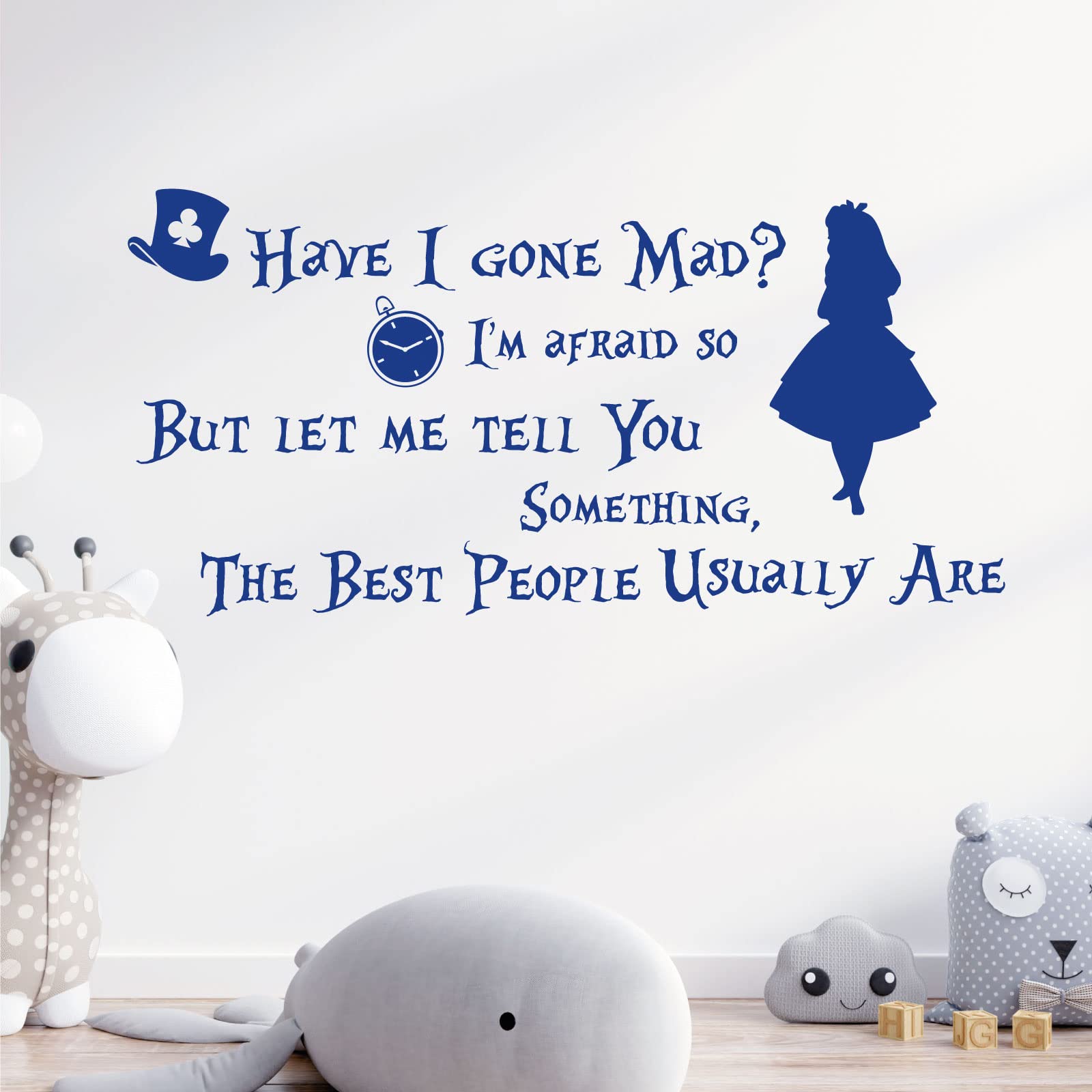Alice In Wonderland Quotes Have I Gone Mad Wallpaper