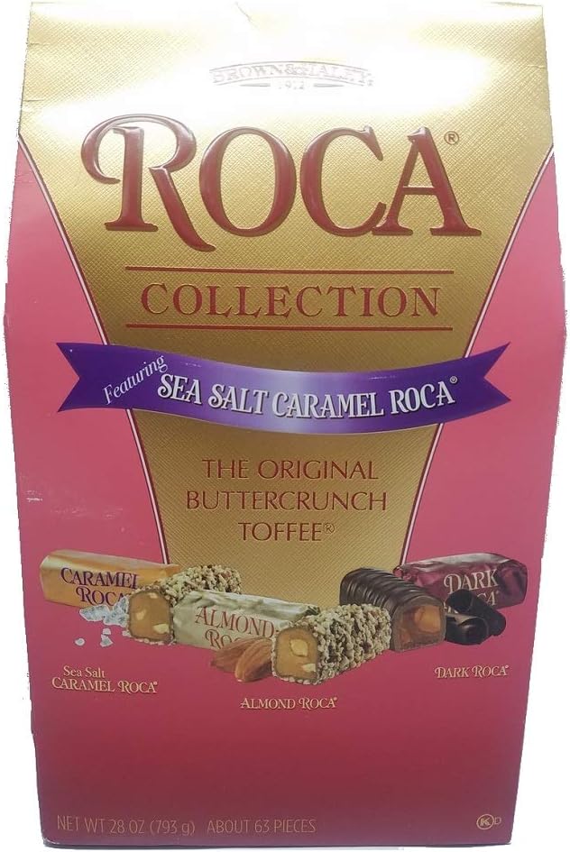 Amazon.com : 28 oz ROCA Collection, Almond, Dark, Sea Salt Caramel ...