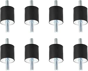 Amazon.com: 8PCS M10 Rubber Vibration Isolator 40 x 25mm (DxL) Rubber ...
