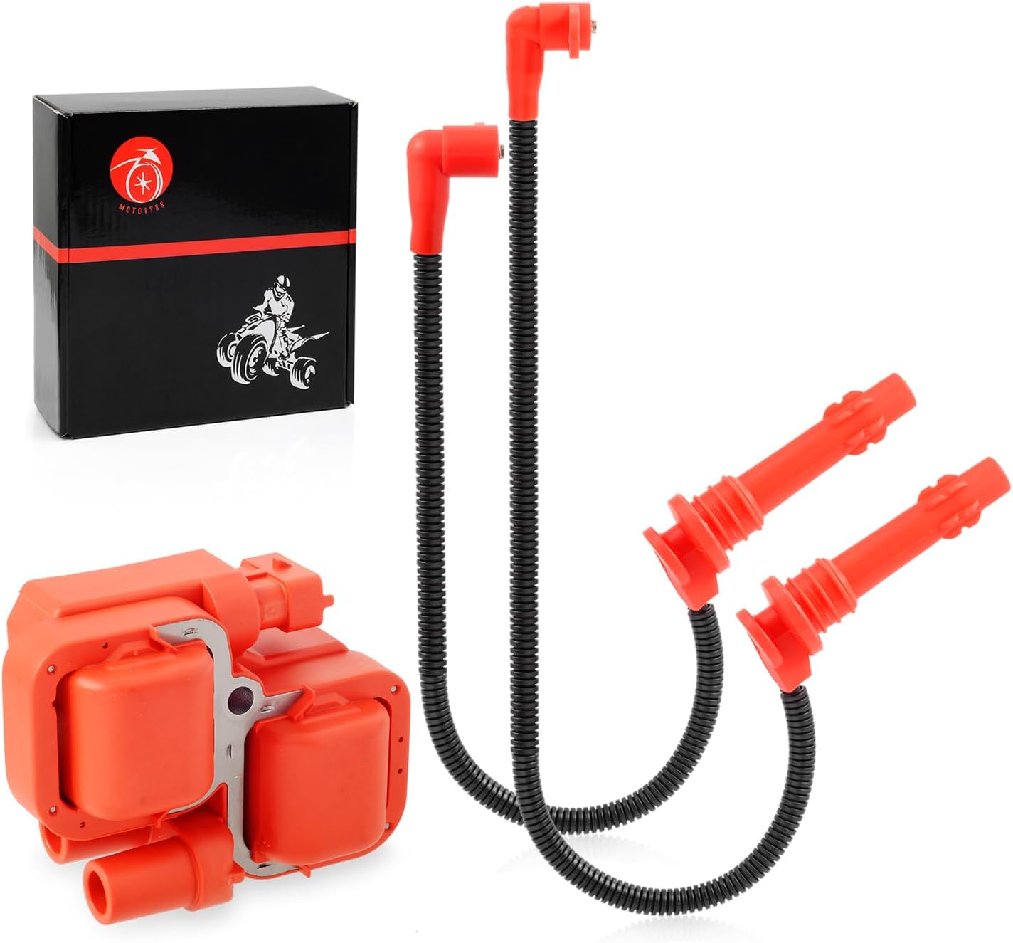 Amazon.com: Moto1988 Ignition coil & Spark plug Wire Cap Compatible ...