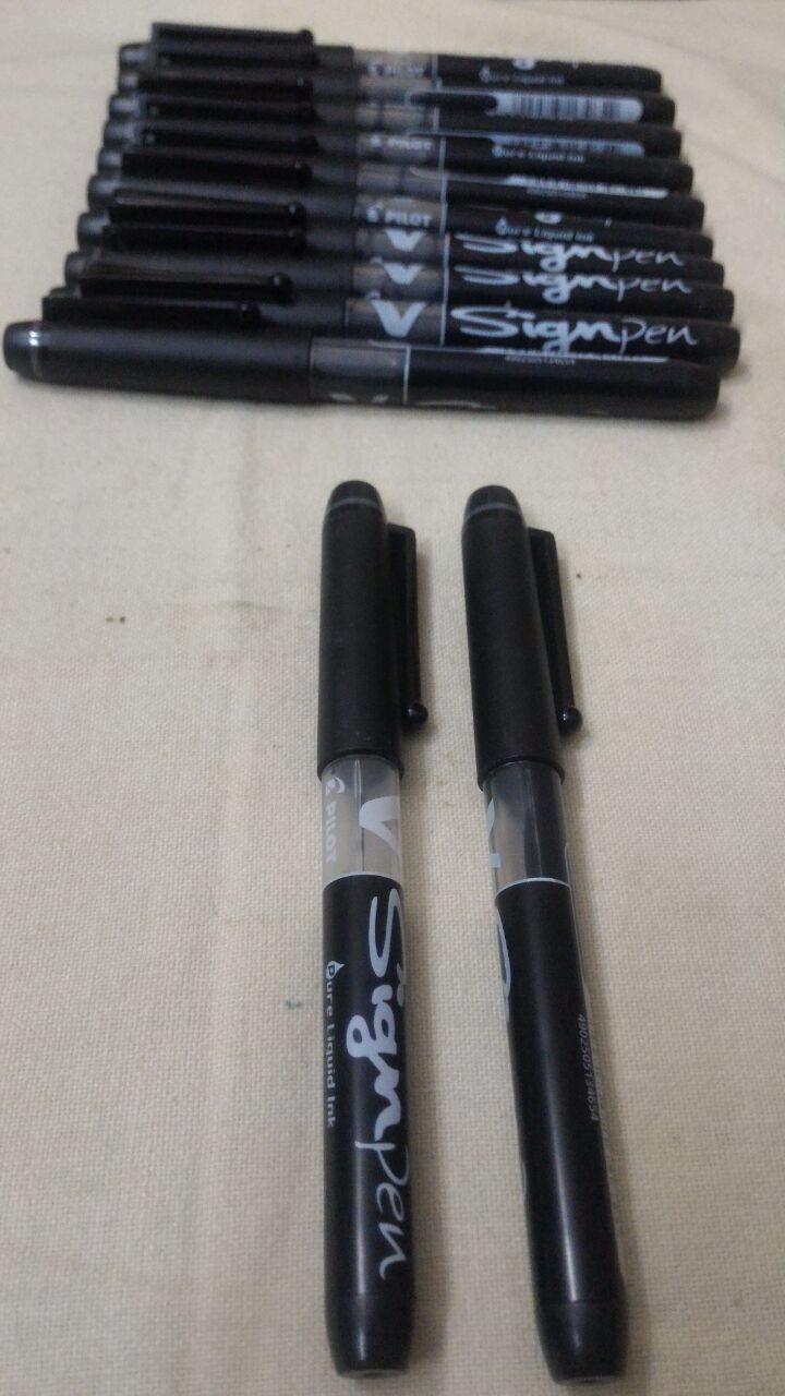 Pilot Fine V Sign Black Pen- Pack of 12 : Amazon.in: Office Products