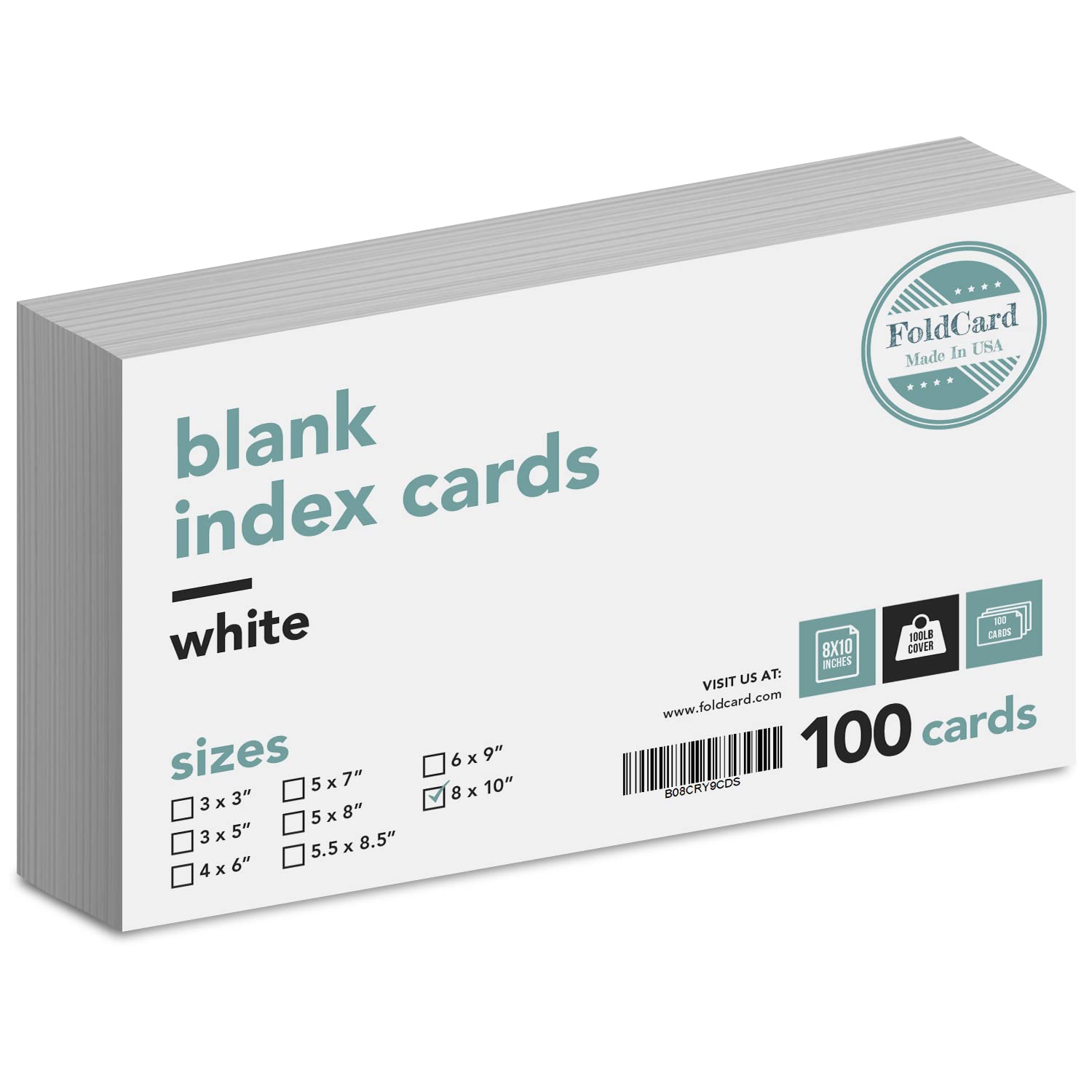 Index Card Sizes 5x8