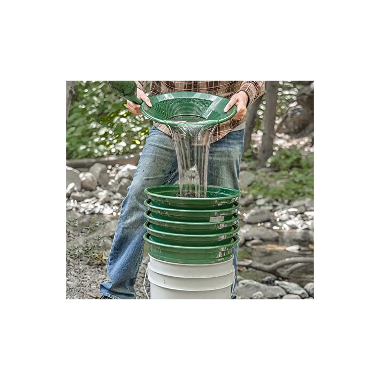 13 1/4 Inch Stackable Classifier Set 5 Pack - Prospecting Supplies