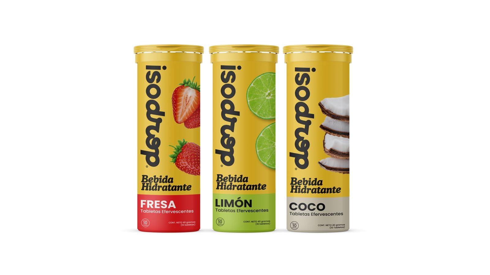 ISODROP Electrolitos Tabletas Efervescentes 30 Tabletas, 0% Azúcar ...