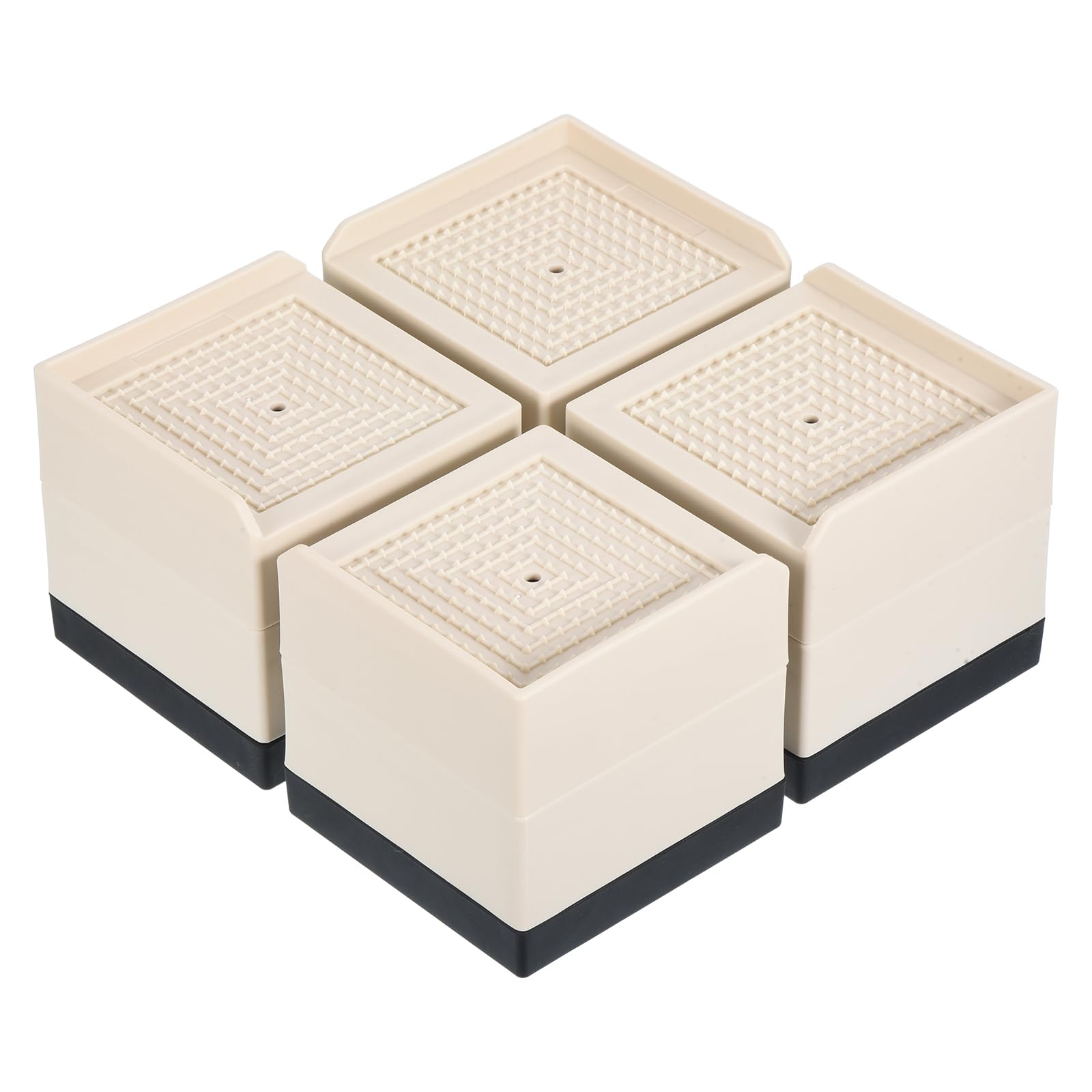 Amazon.com: uxcell Furniture Risers 3 Inch, 4Pcs Square Bed Risers ...
