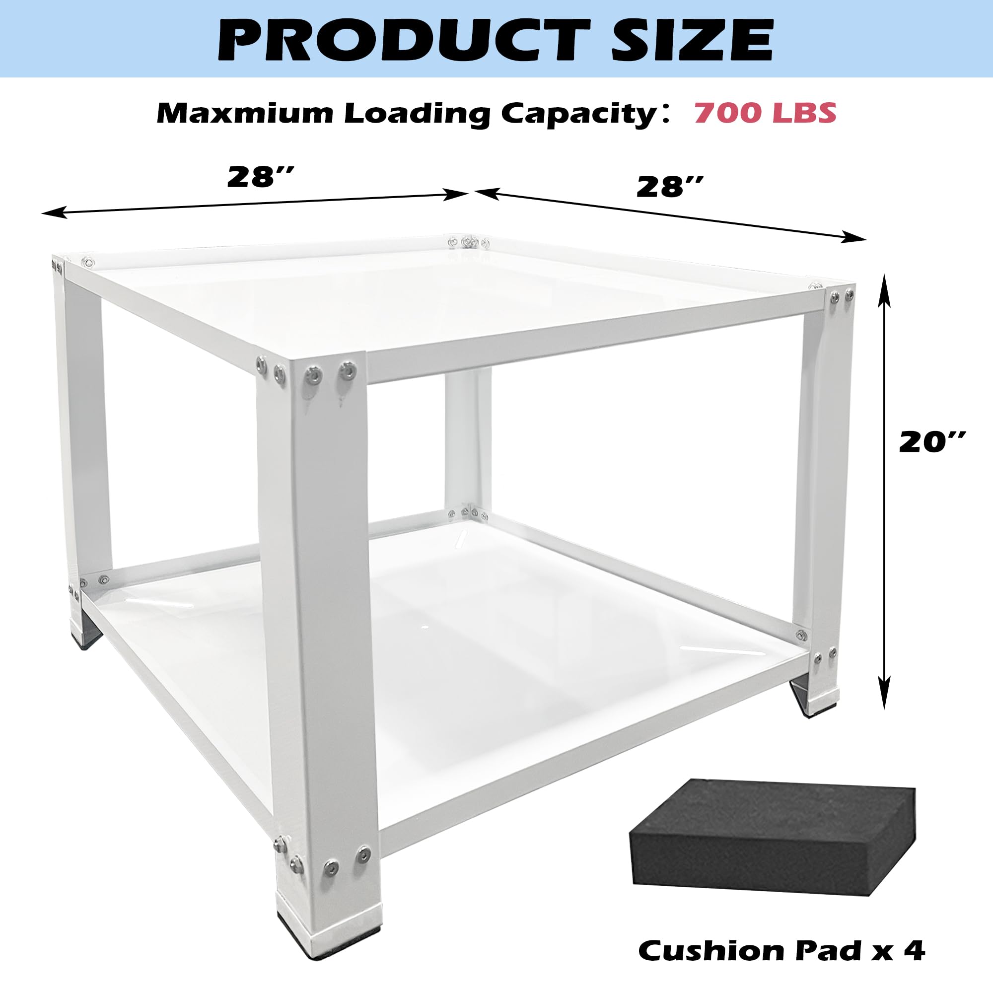 Snapklik.com : Royxen Laundry Pedestal 20 Height Universal Fit 700lbs ...