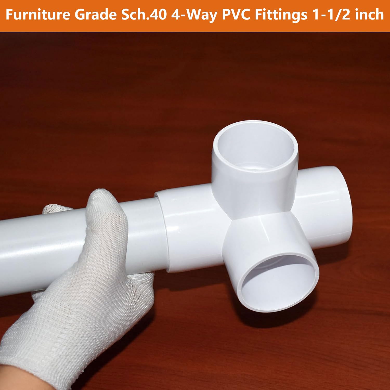 Snapklik.com : letsFix 4 Way PVC Fittings 1-1/2 Inch (4-Pack ...
