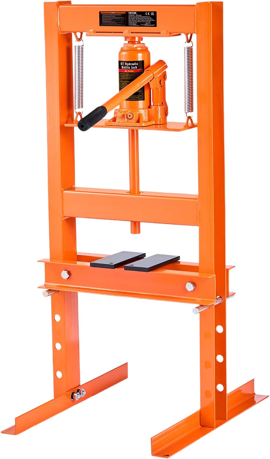 Amazon.com: VEVOR Hydraulic 6 Ton H-Frame Garage Floor Adjustable Shop ...
